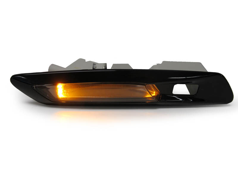 Blk/Smoke Fender LED Side Marker Light For 11-16 BMW F10 5 Series w ...
